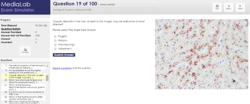 NSH + LabCE Histology Exam Simulator